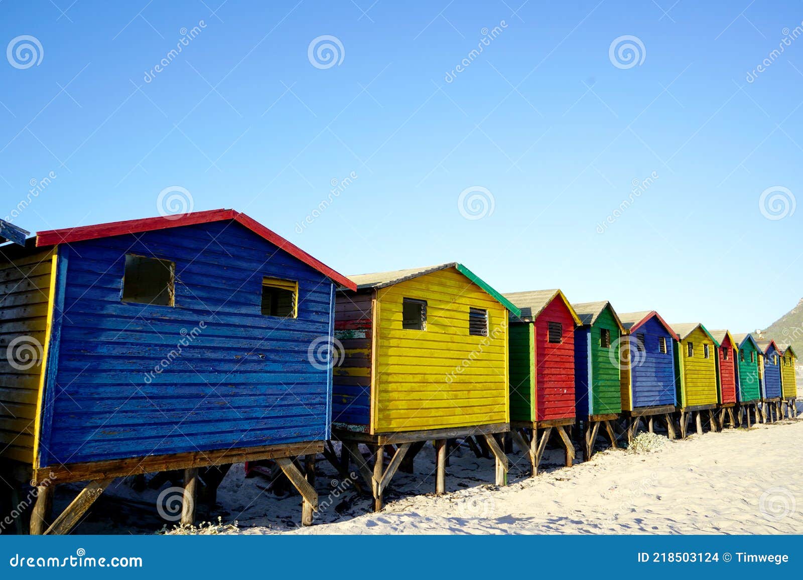 Beach Changing Huts Stock Photography | CartoonDealer.com #2505536