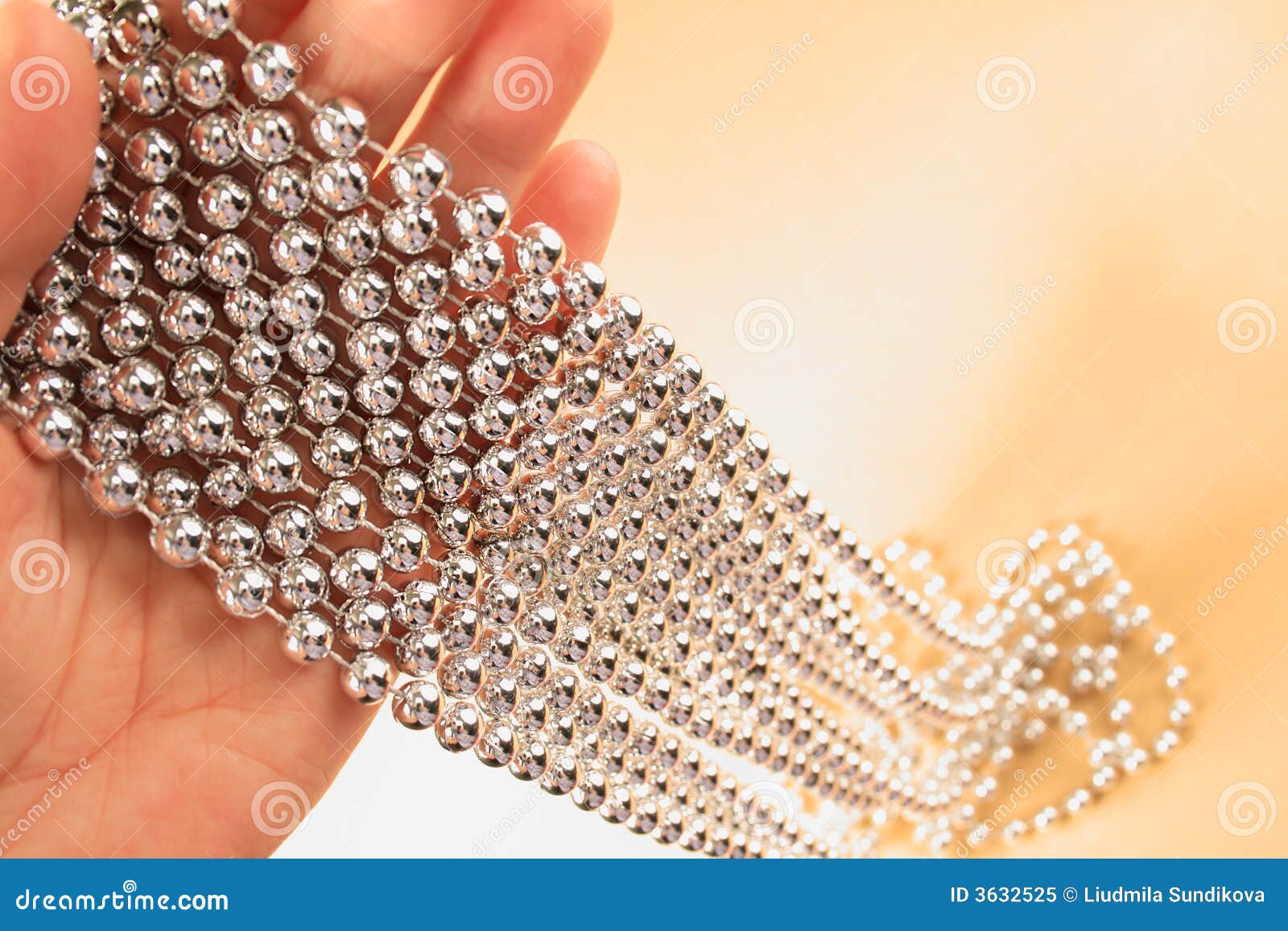 Bright beads in the hand stock image. Image of festival - 3632525