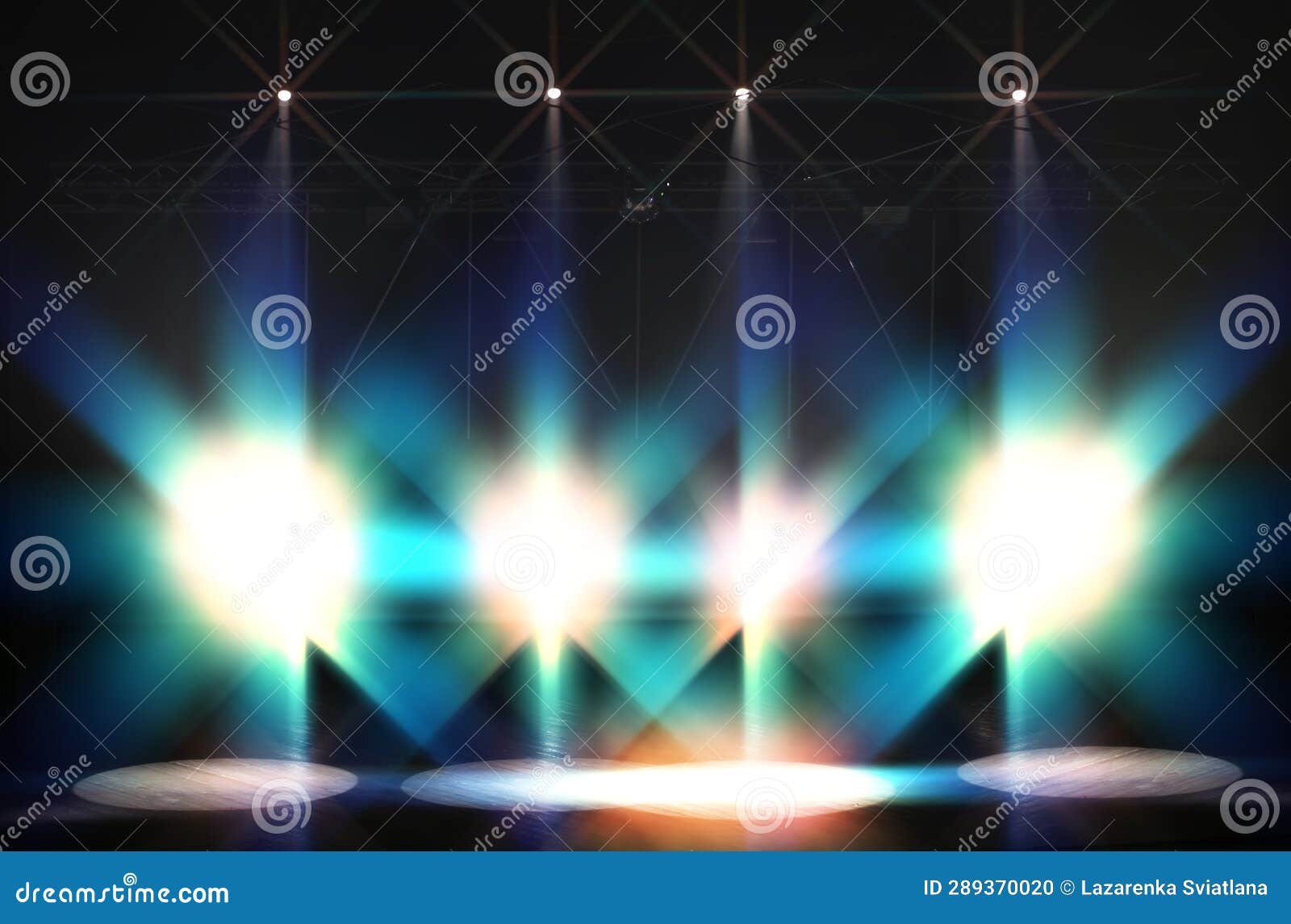 Bright Beams of Light from Stage Lights Stock Photo - Image of lighting ...
