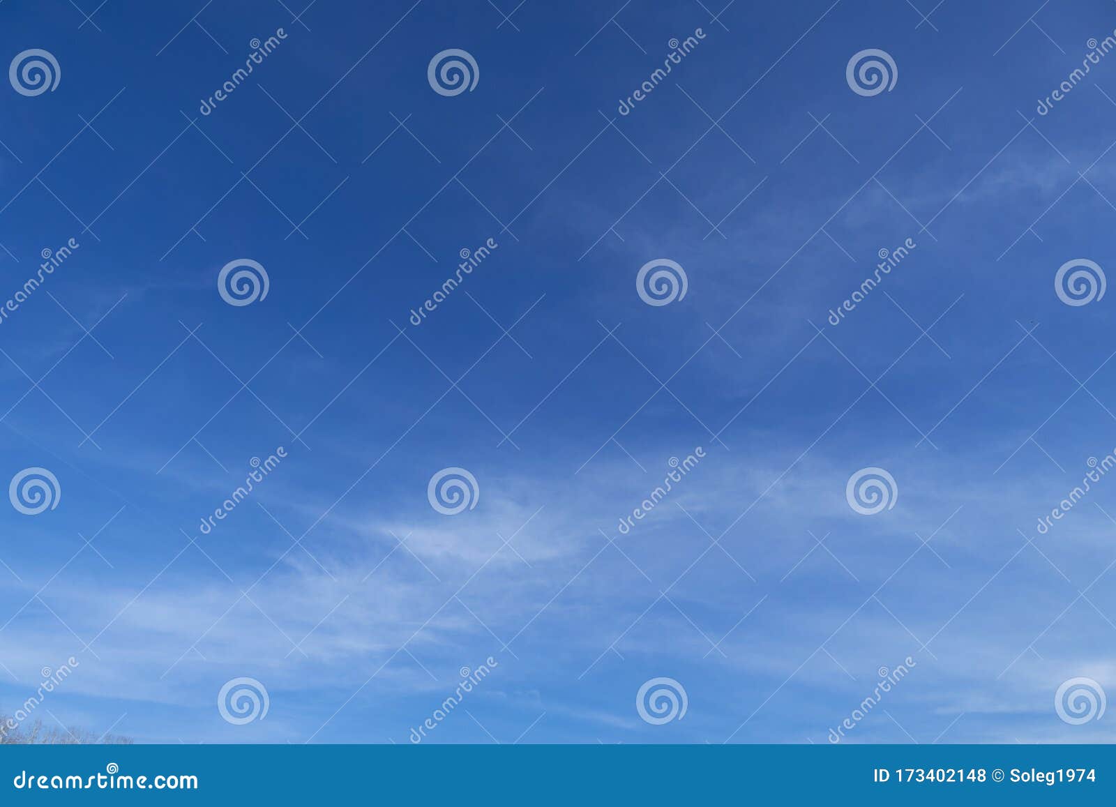 Bright Beautiful Blue Sky with Soft Clouds for Background or Texture ...