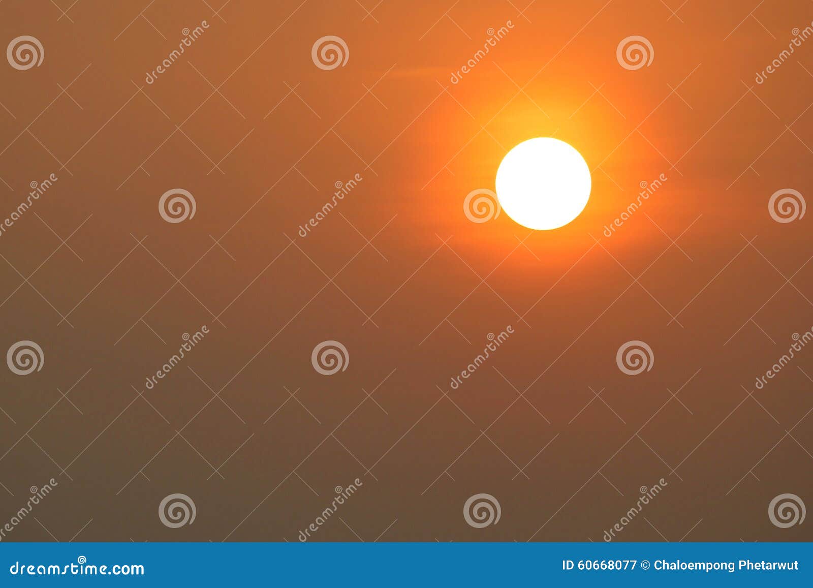 Bright big sun on the sky stock image. Image of evening - 60668077