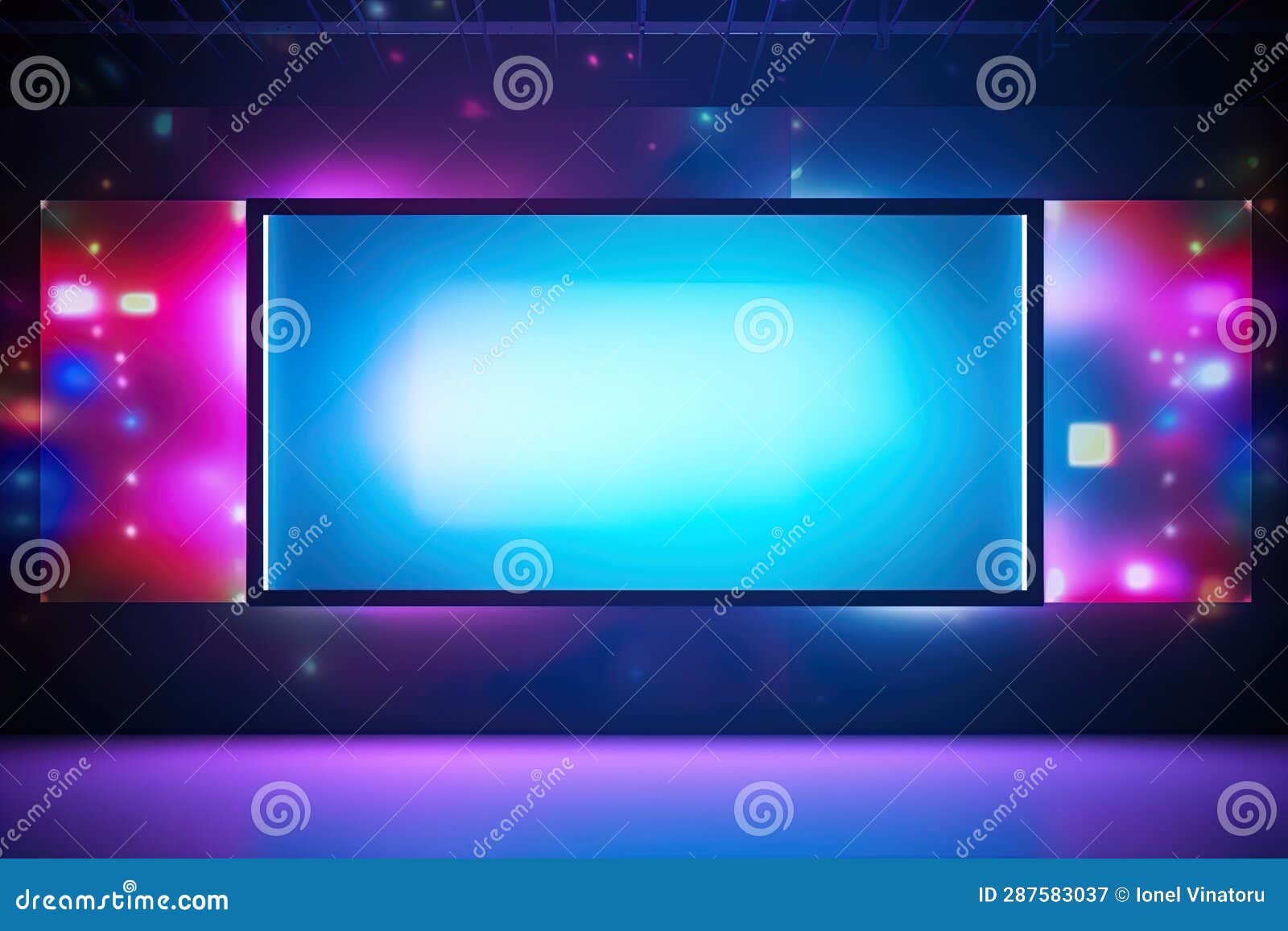 Bright Billboard Frame, Open Canvas for Creativity and Promotion Stock ...