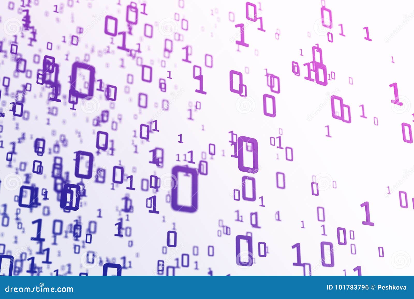 Bright Binary Code Background Stock Illustration - Illustration of communication, backdrop ...