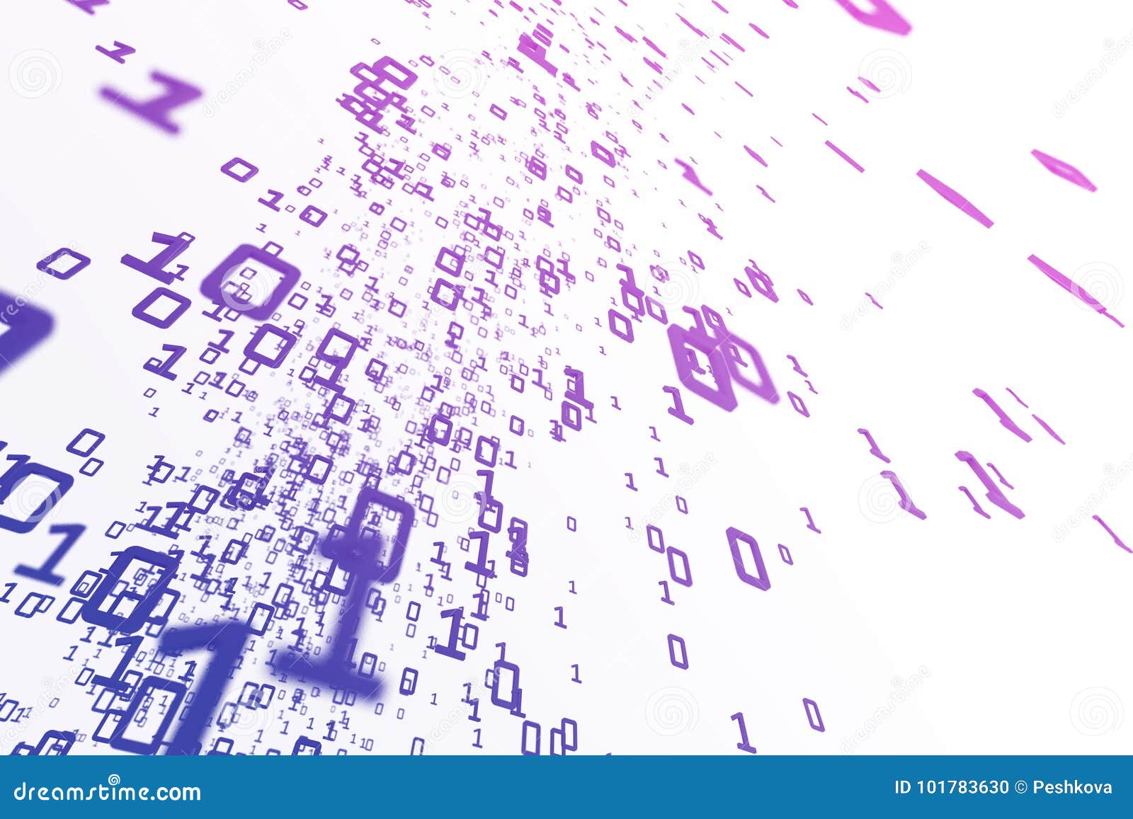 Bright Binary Code Wallpaper Stock Illustration - Illustration of ...