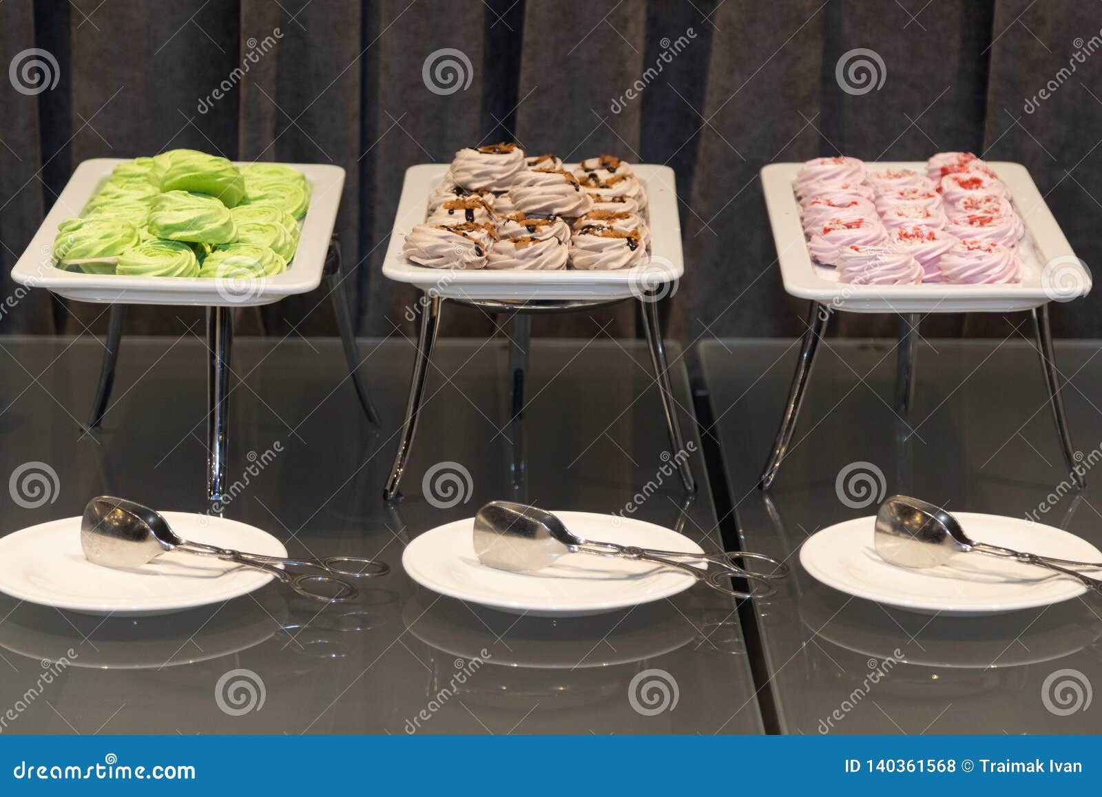 Bright Bizet on a High Bookcase on the Buffet Table Stock Photo - Image ...