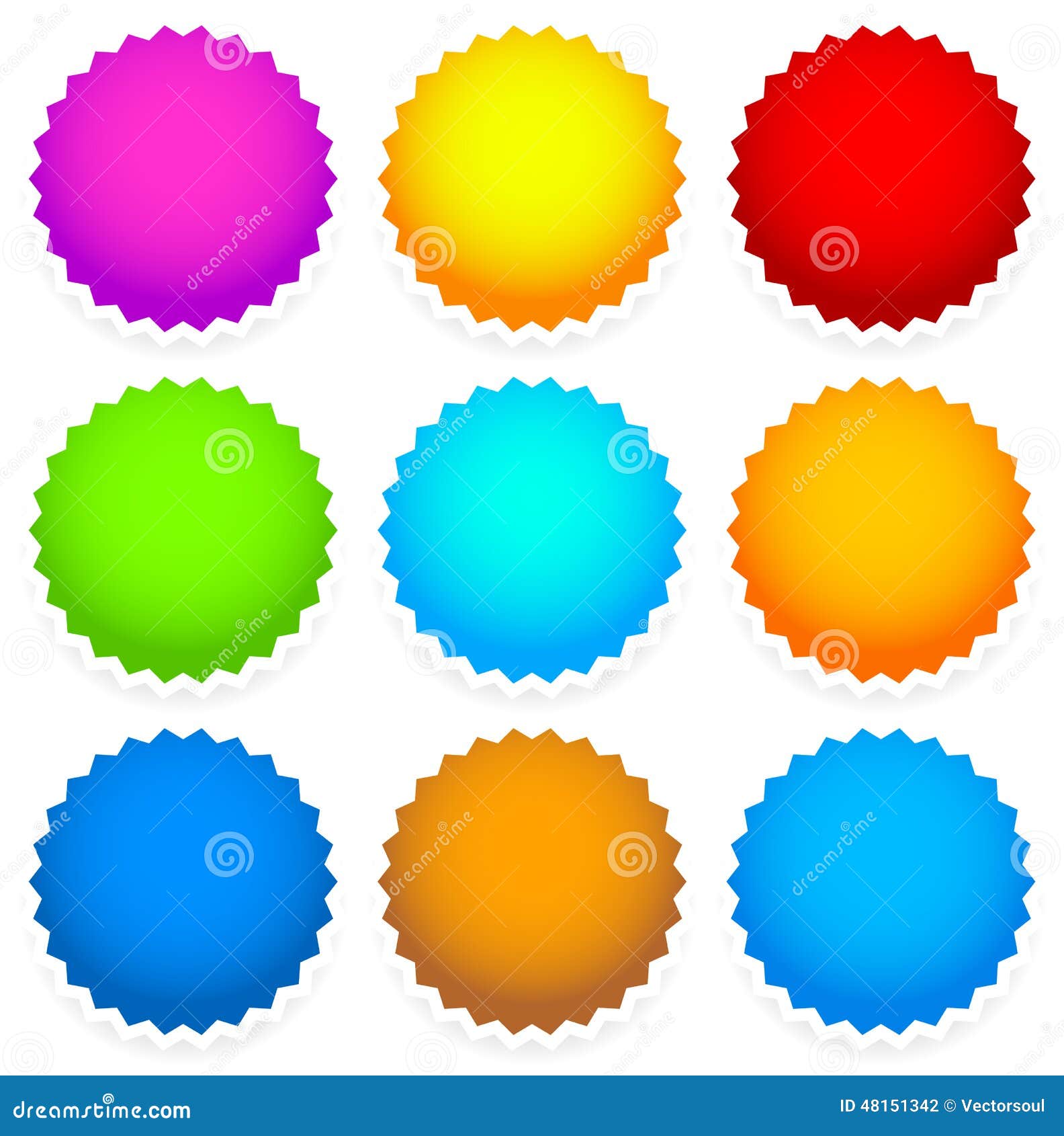 Badge, Starburst, Sunburst Button Background. Blank Badge, Button Shape ...