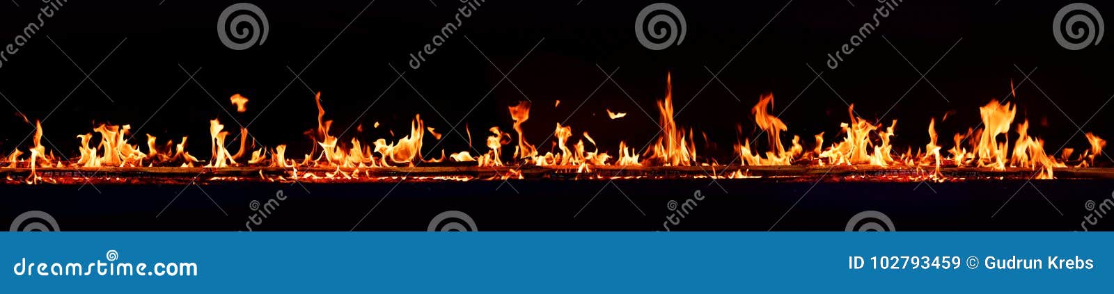 Horizontal Fire Design For Pattern And Background Stock Photo ...