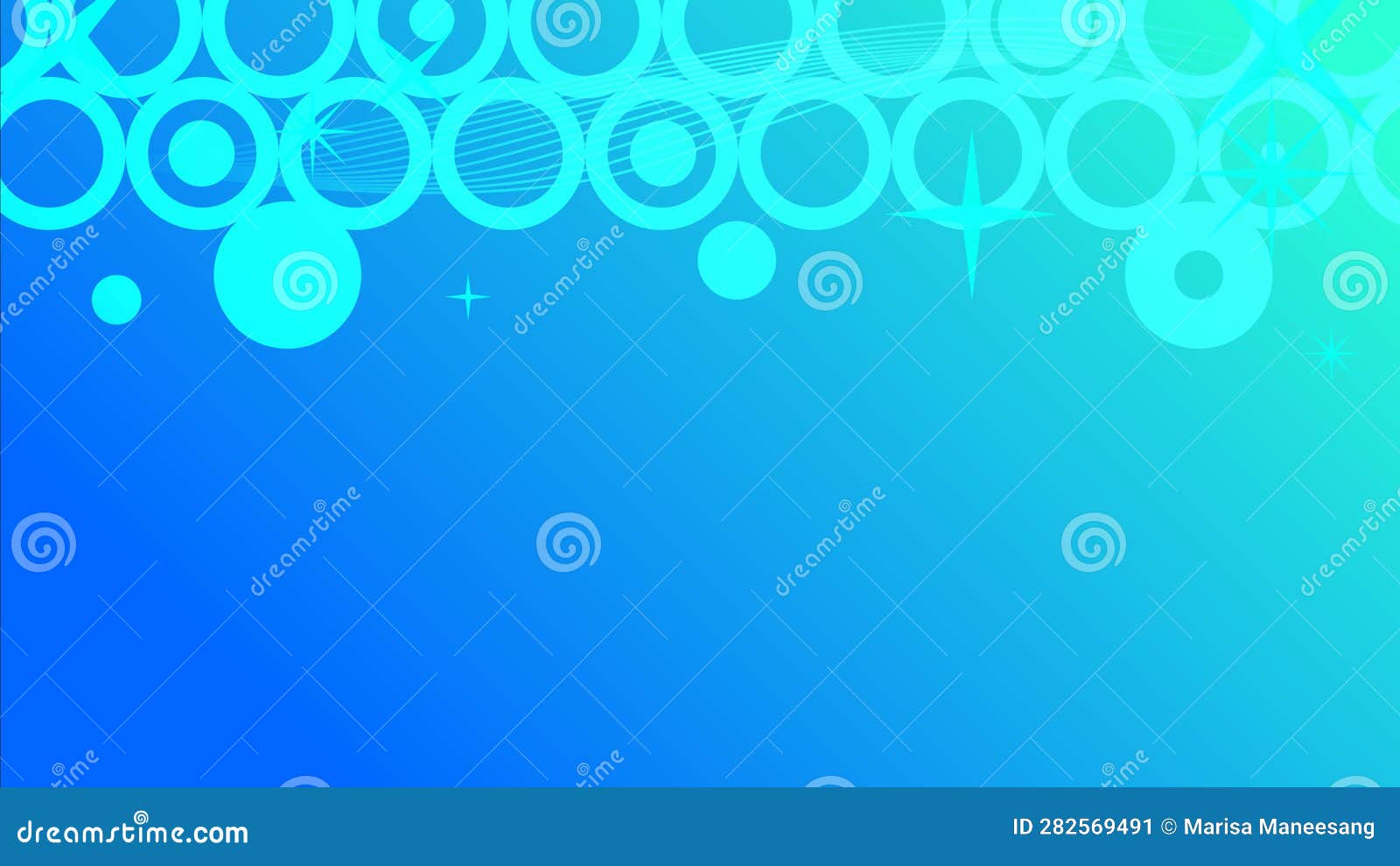 Bright Blinking Blue Top Frame with Shining Effect Gradient Stock ...