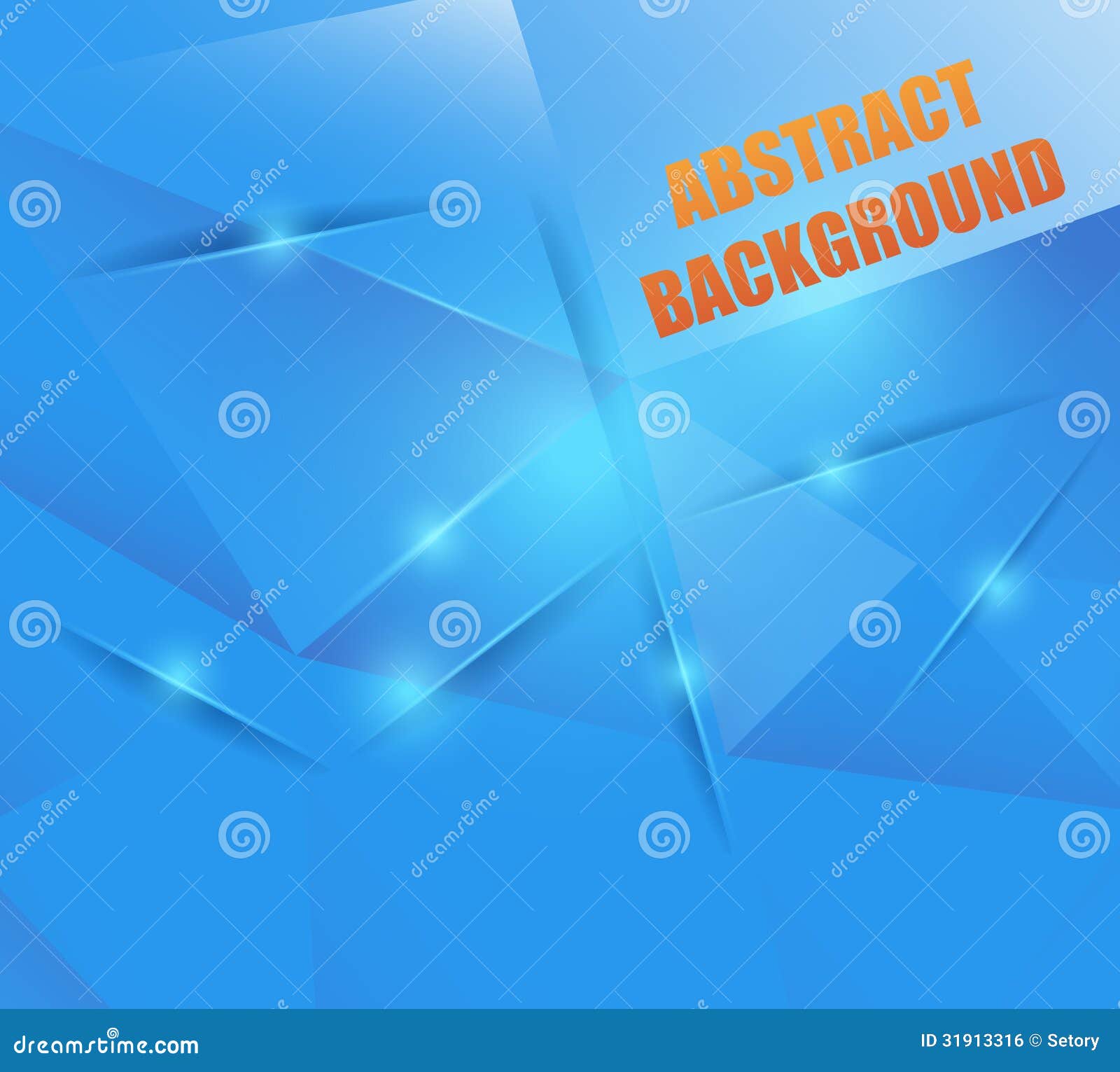 Bright Blue Abstract Background Stock Vector - Illustration of ...