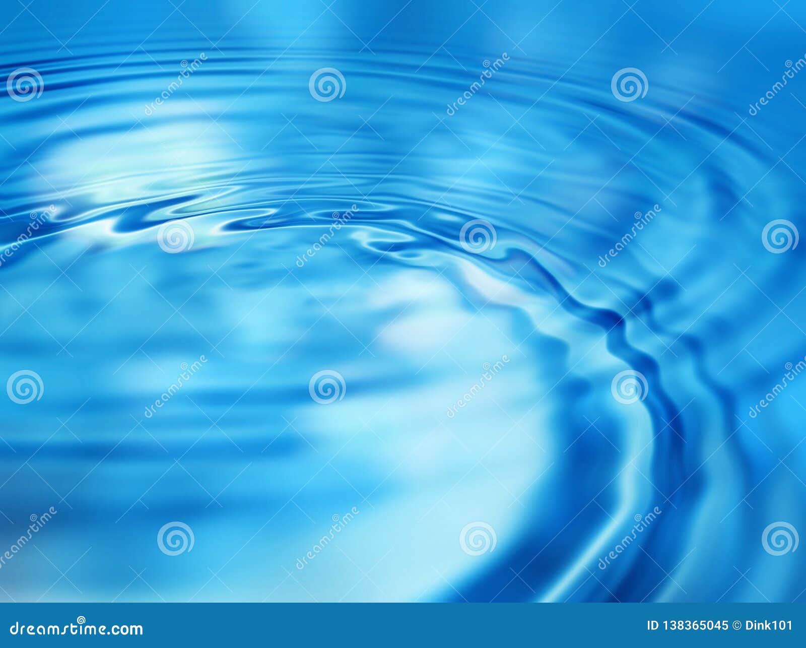 Bright Blue Abstract Background with Water Ripples Pattern Stock ...