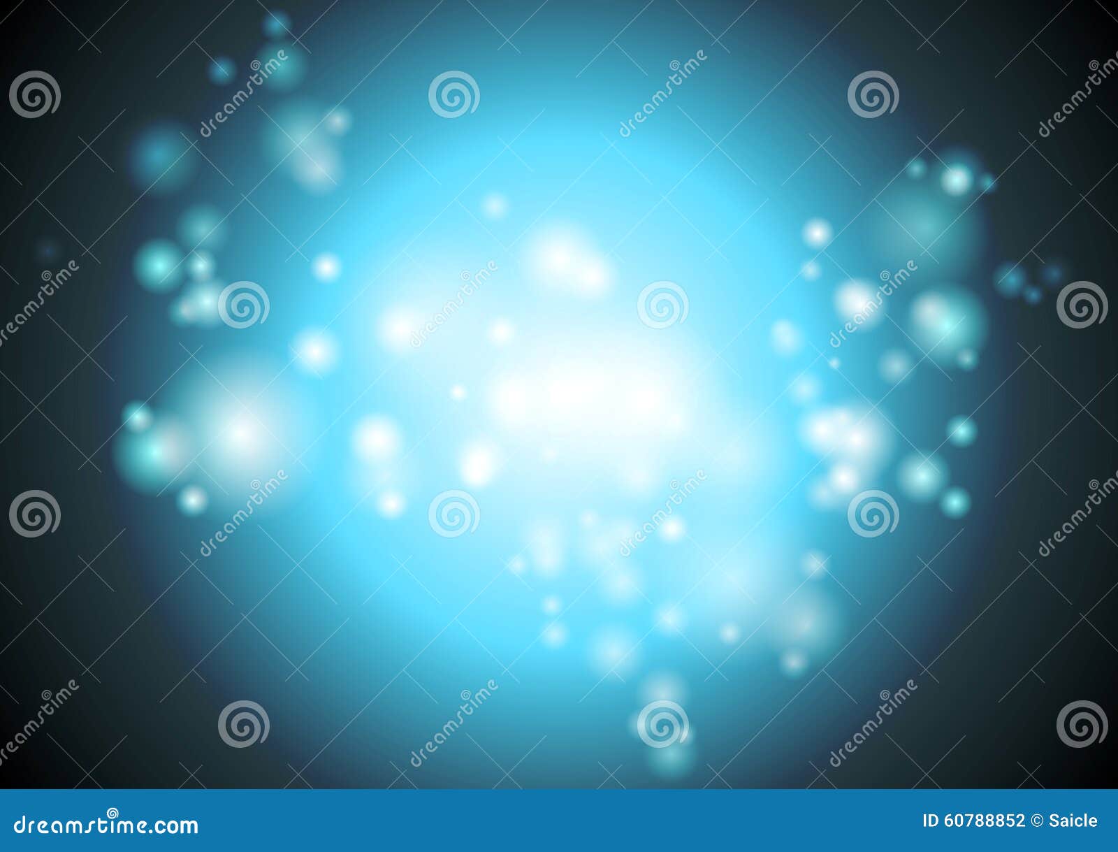 Bright Blue Abstract Shiny Lights Background Stock Vector ...