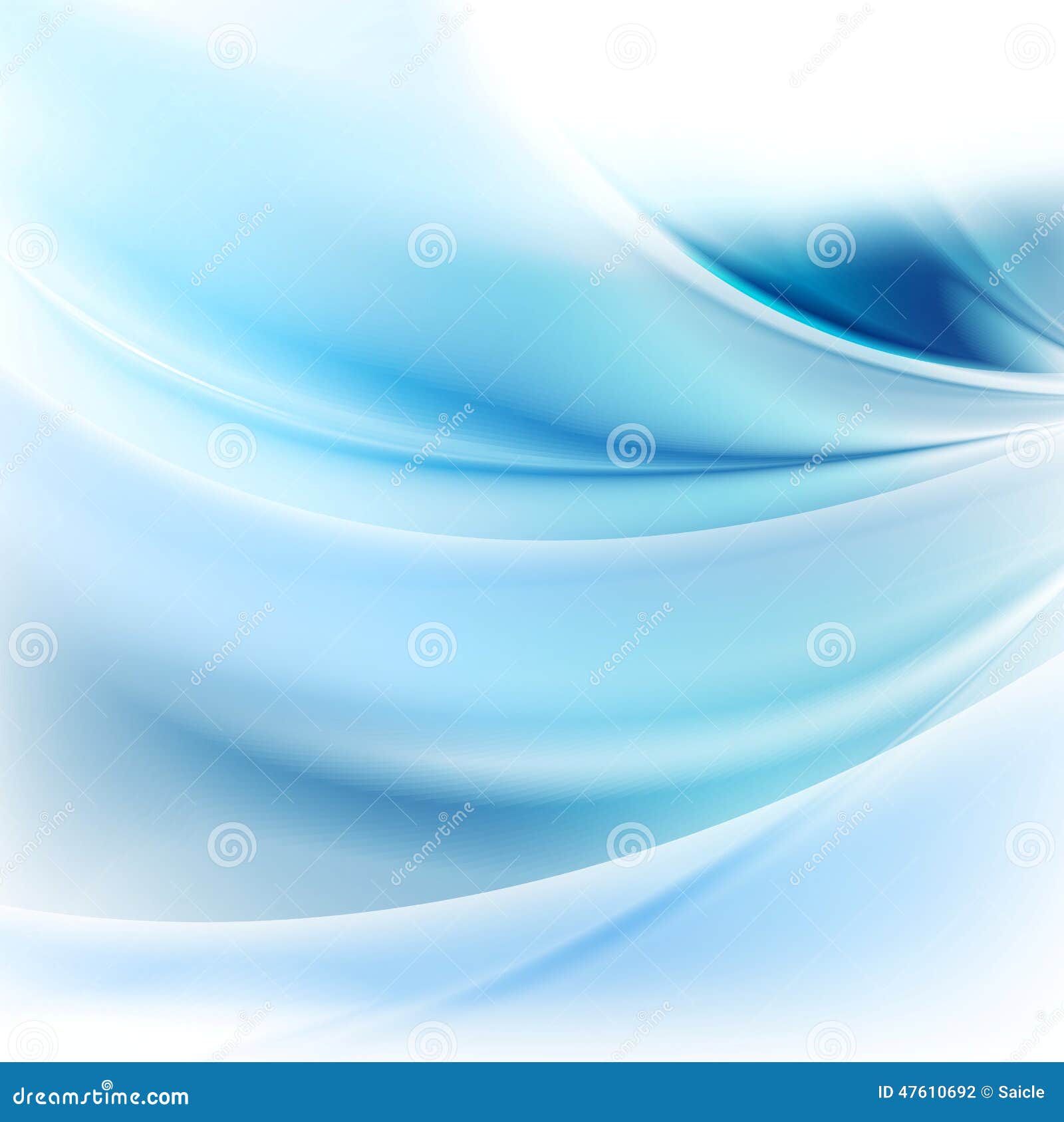 Bright Blue Abstract Waves Background Stock Vector - Illustration of ...