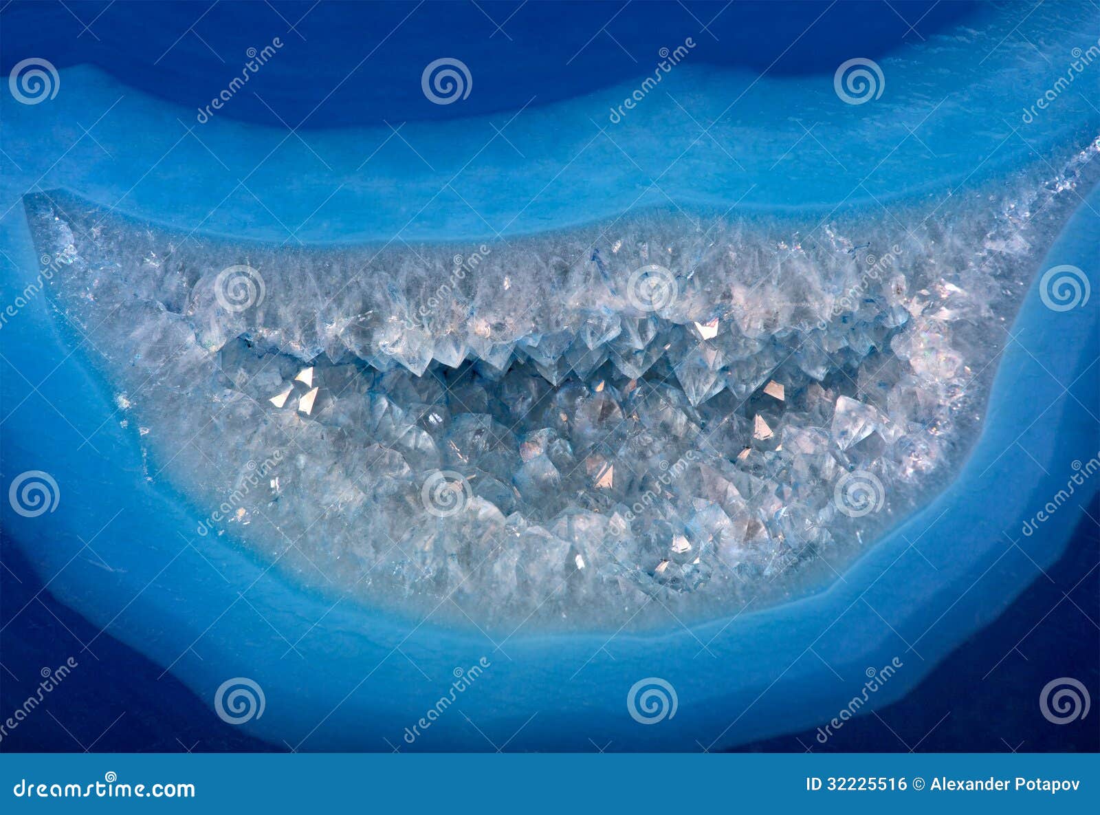Bright Blue Agate Structure Stock Photo - Image of surface, color: 32225516