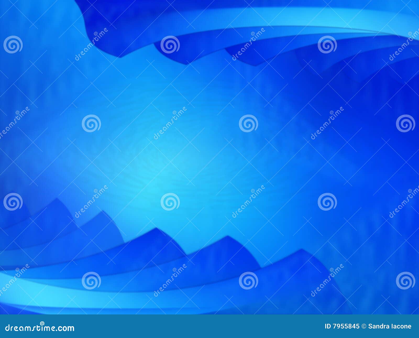 Bright Blue Background. Gradient. Light Waves. Stock Illustration ...