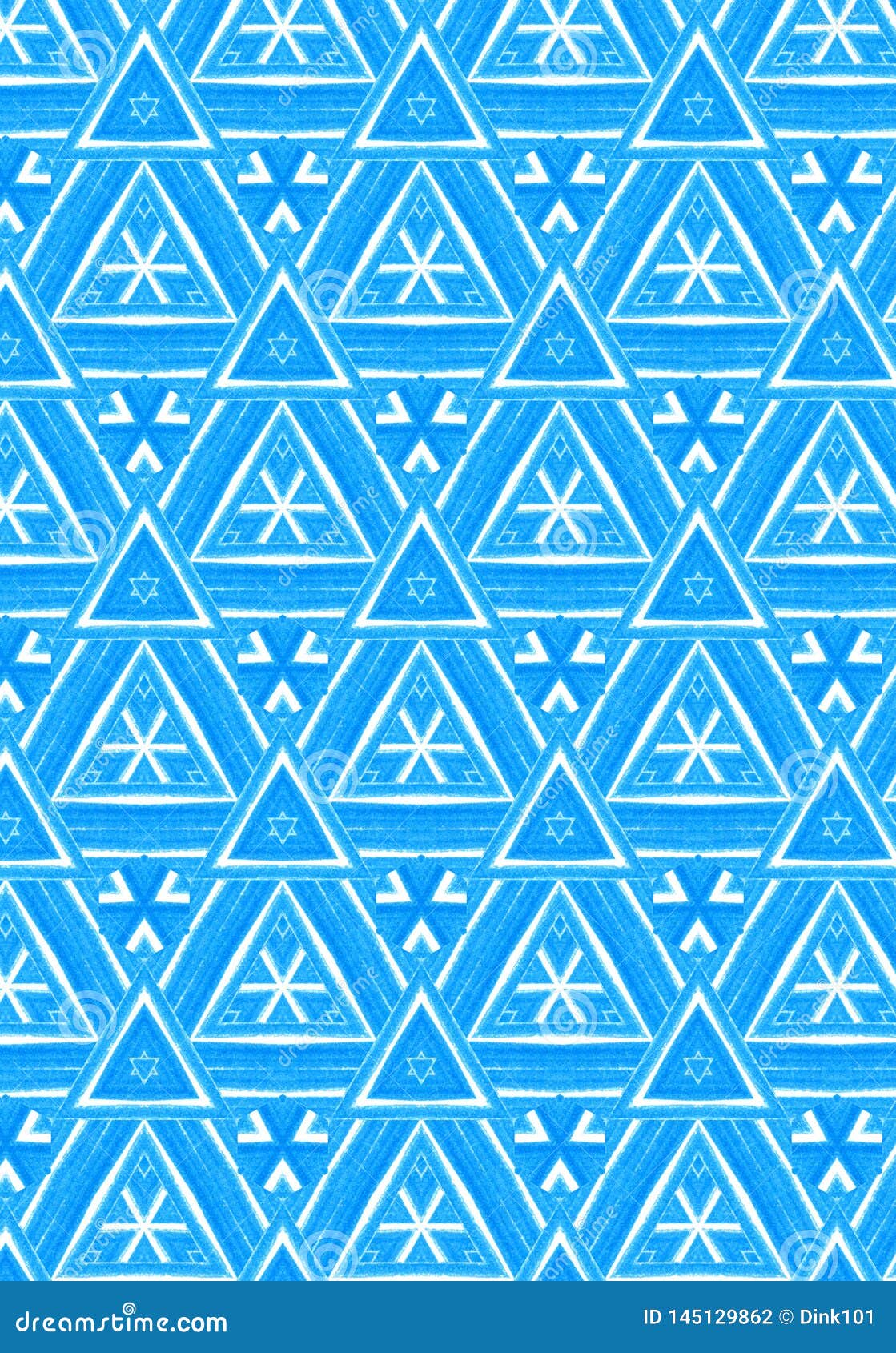 Abstract Bright Blue Repeating Pattern Stock Illustration ...