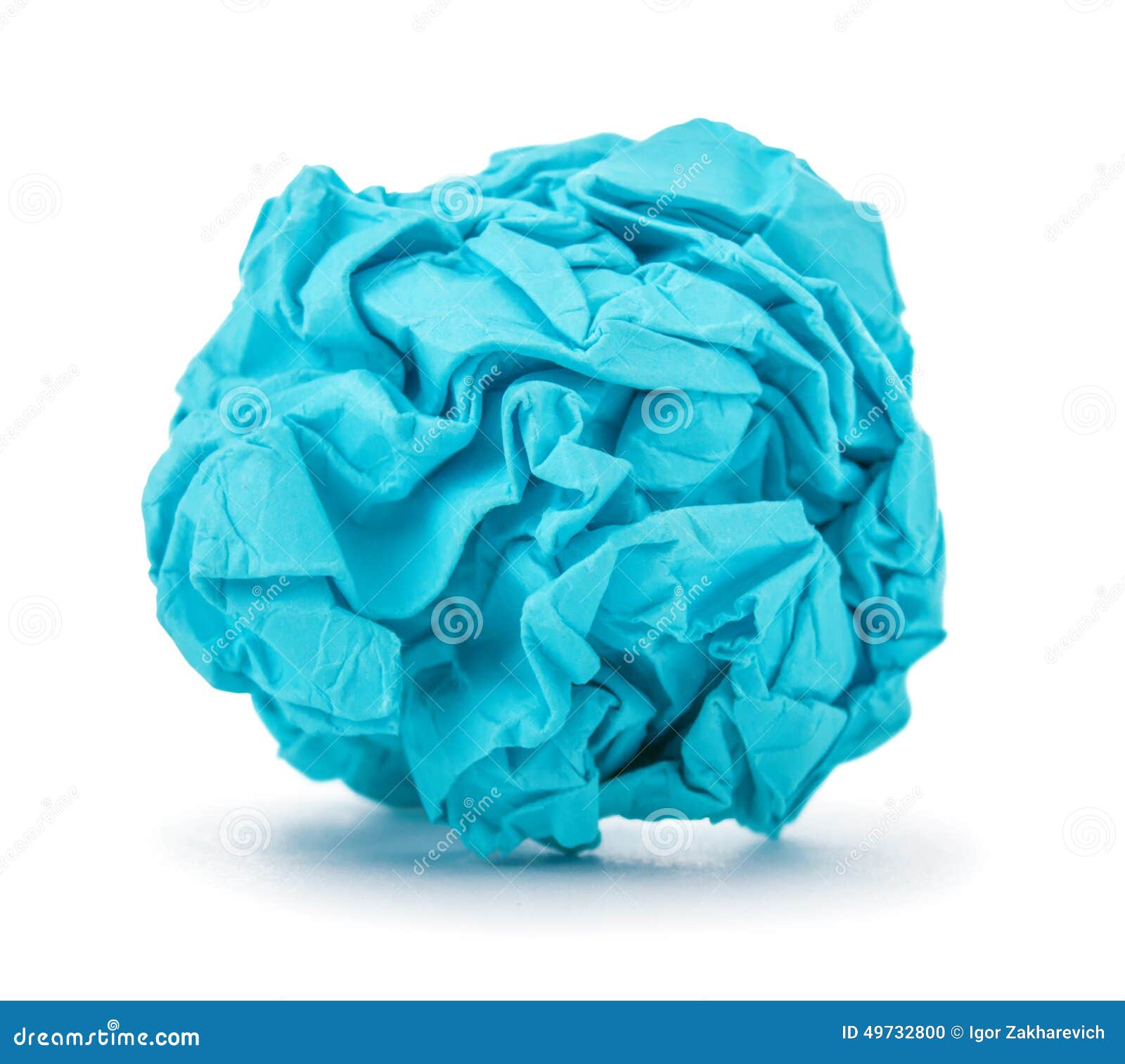 Ball Crumpled Paper Ball Isolated On A Yellow Background. Crumpled ...