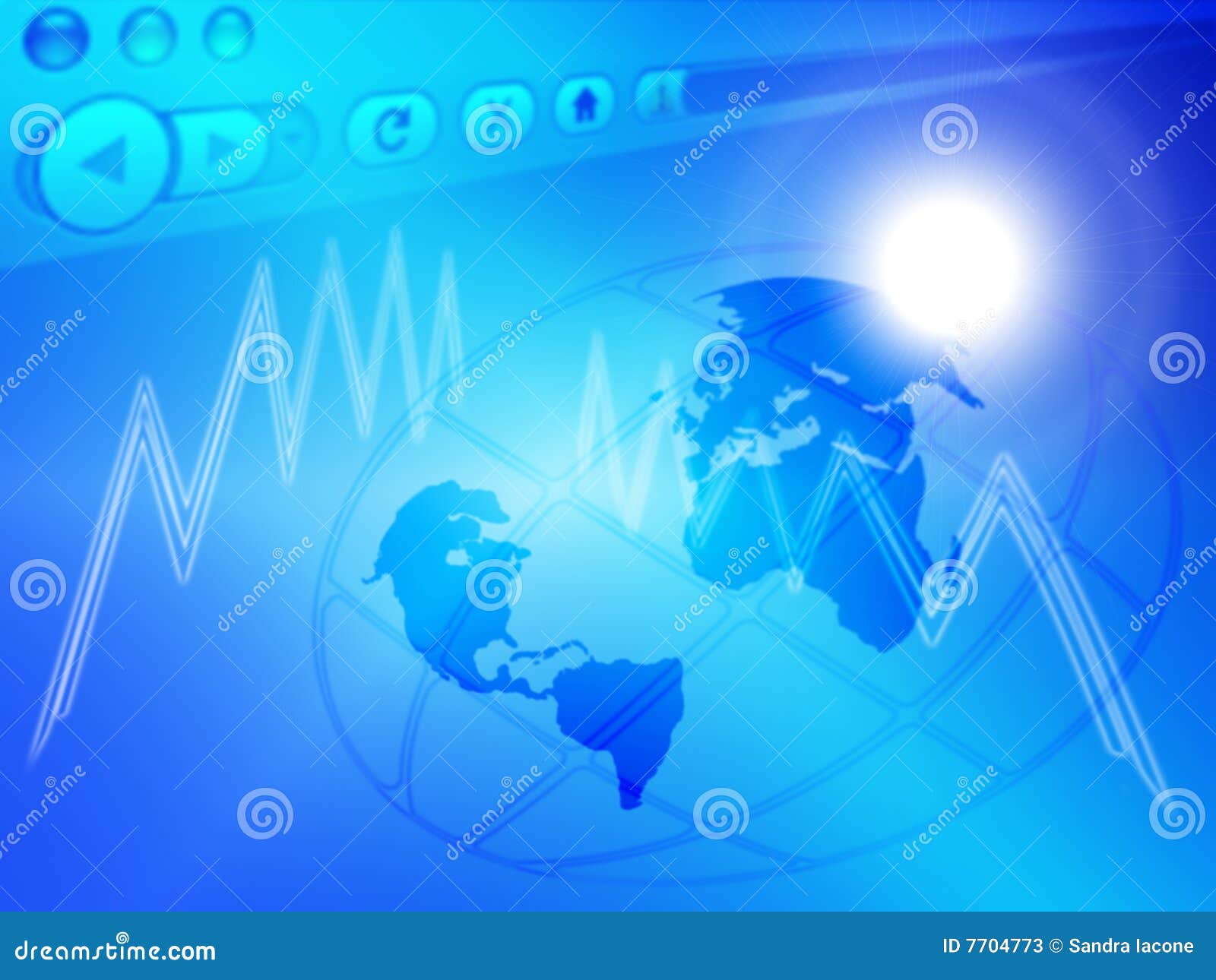 Web Browser Background Concept Glowing Royalty-Free Cartoon ...