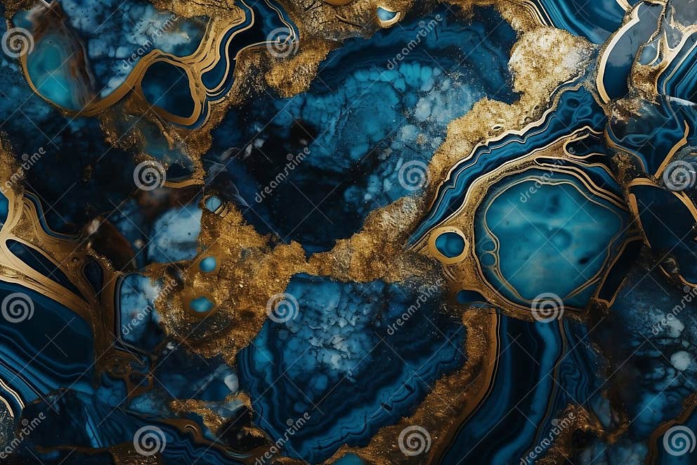 Bright Blue Ceramic Texture. Generative AI. Stock Illustration ...