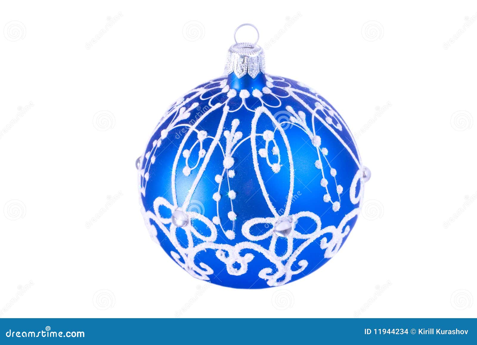 Bright blue Christmas ball stock photo. Image of tradition - 11944234