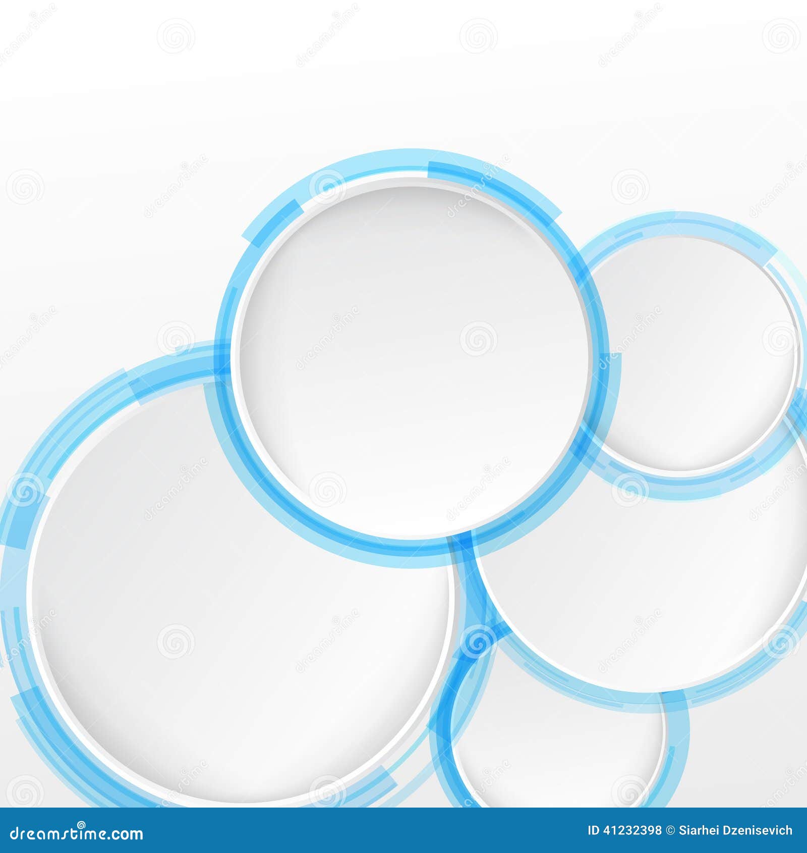 Bright Blue Circle Design Elements Stock Vector - Illustration of ...