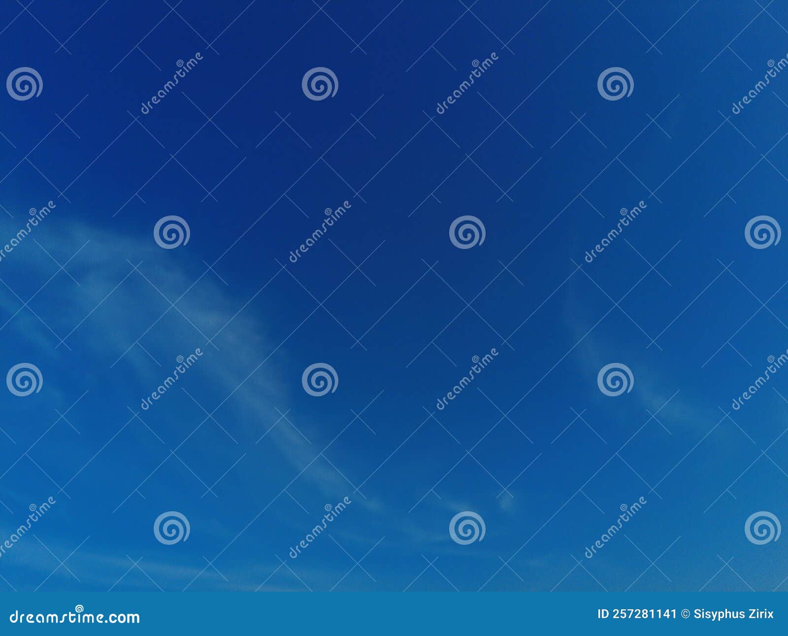Bright Blue Clear Sky with White Clouds, Skyscape Stock Image - Image ...