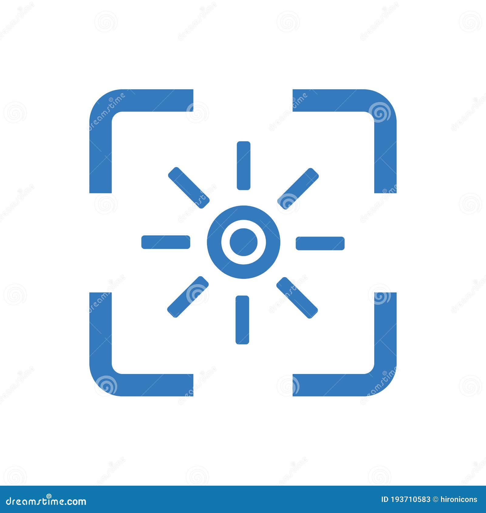 Brightness Icon, Intensity Setting Vector Art | CartoonDealer.com ...