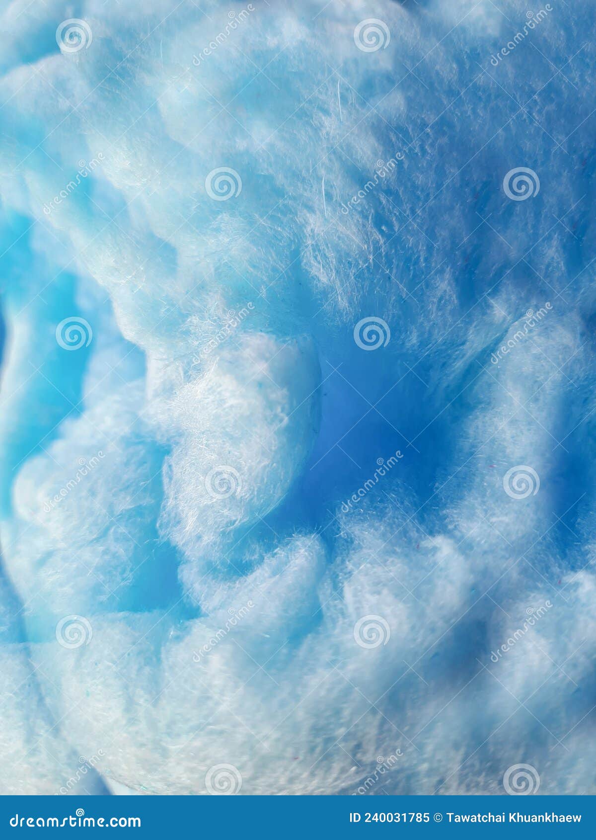 Bright Blue Cotton Candy for Background Stock Image - Image of fair ...