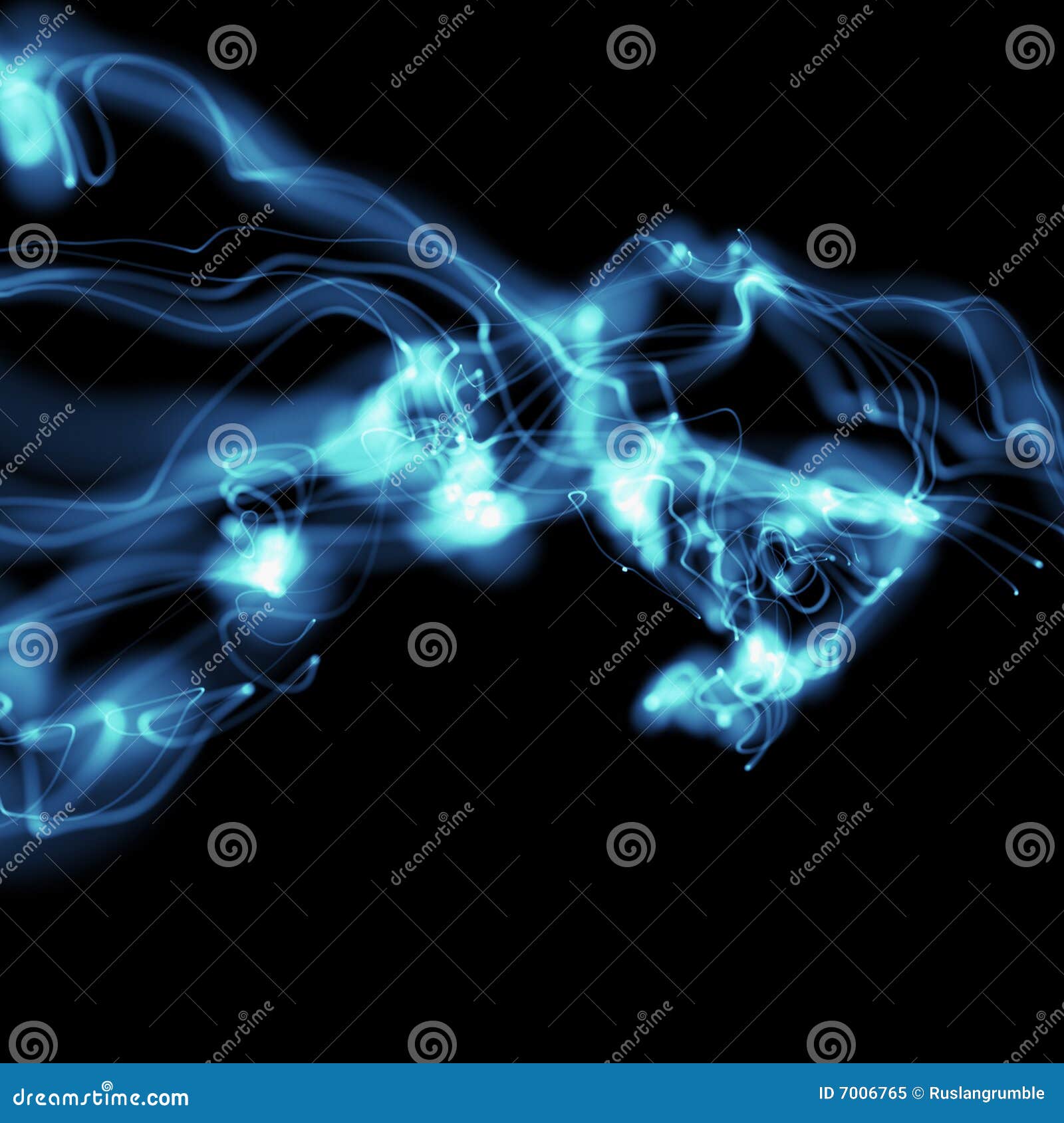 Blue Curly Ribbon Serpentine Confetti. Blue Streamers Set On ...