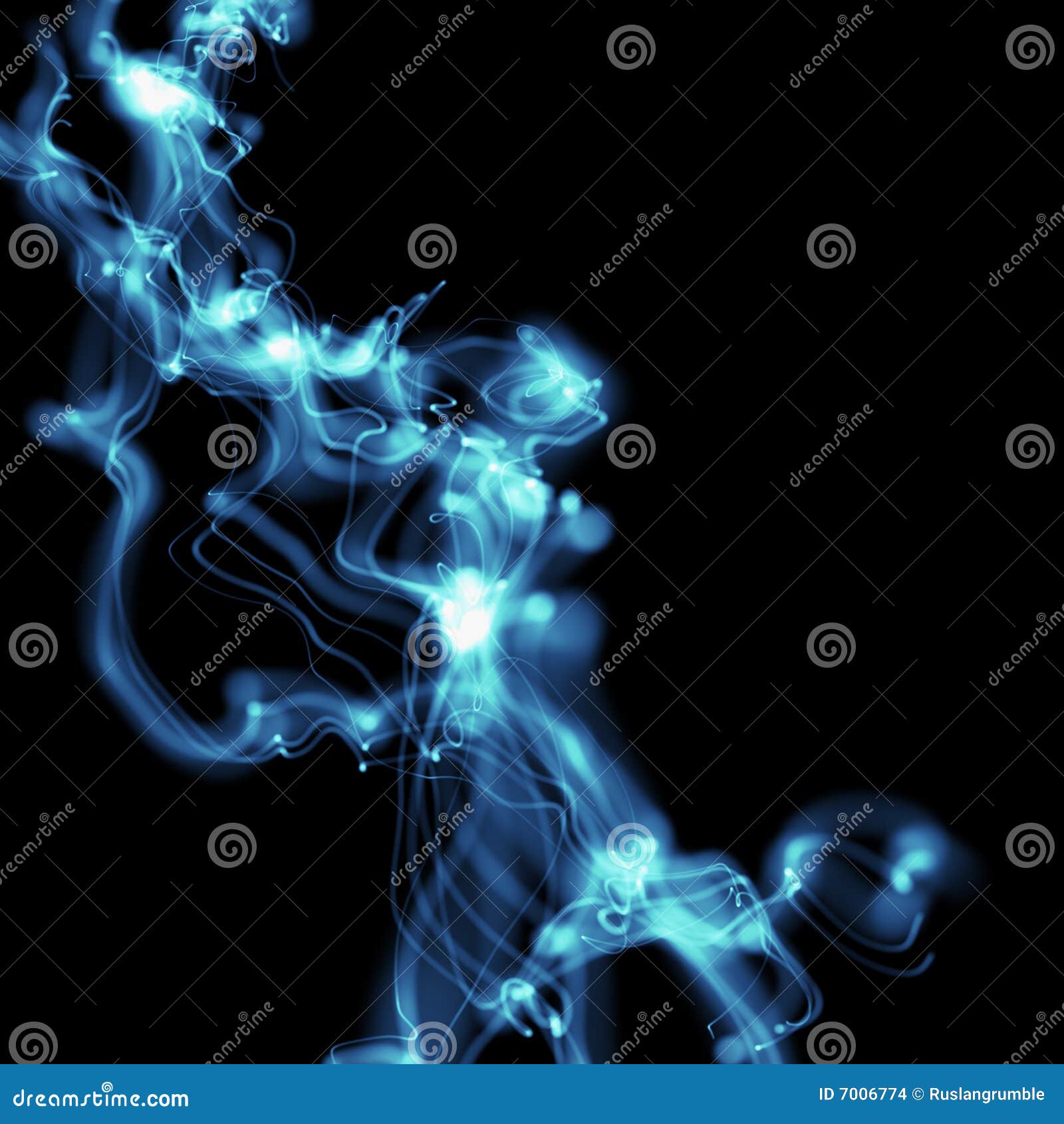 Blue Curly Ribbon Serpentine Confetti. Blue Streamers Set On ...