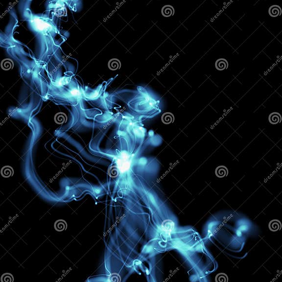 Bright blue curly lines stock illustration. Illustration of cobweb ...