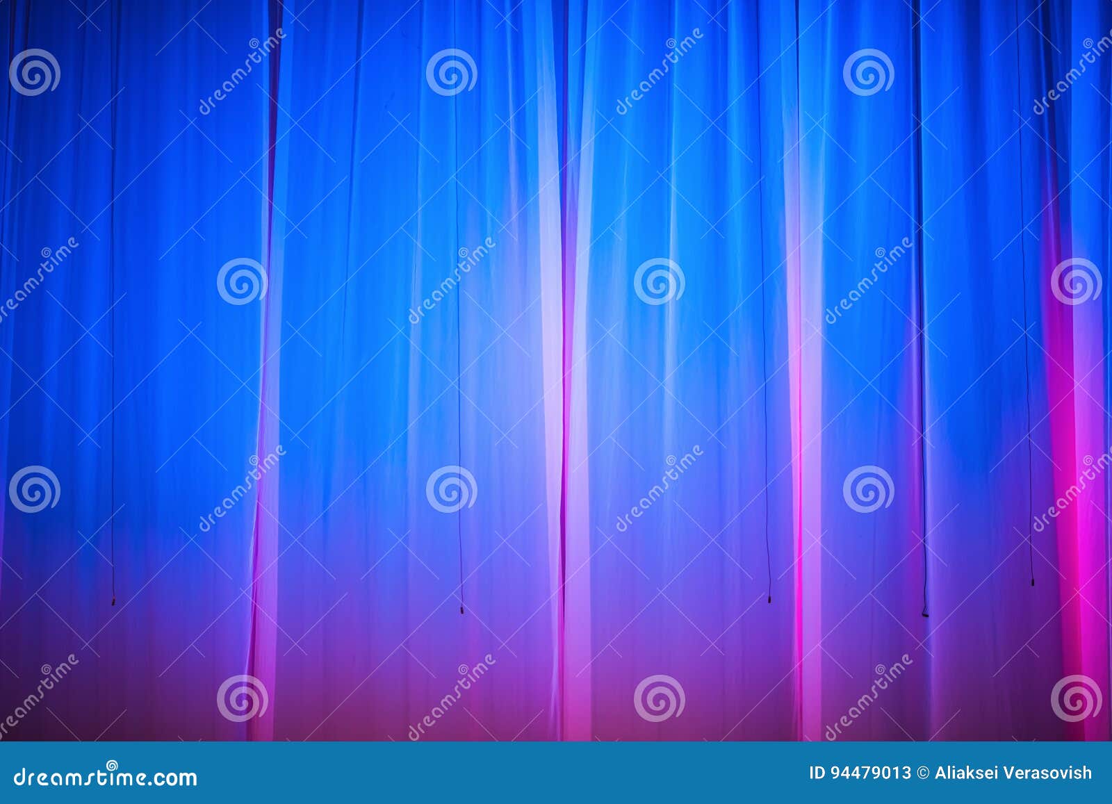 Bright blue curtain stock image. Image of elegant, curtain - 94479013