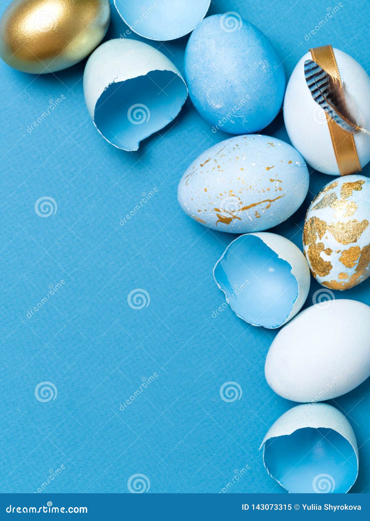Bright Blue Easter Background. Stock Image - Image of easter, painted ...