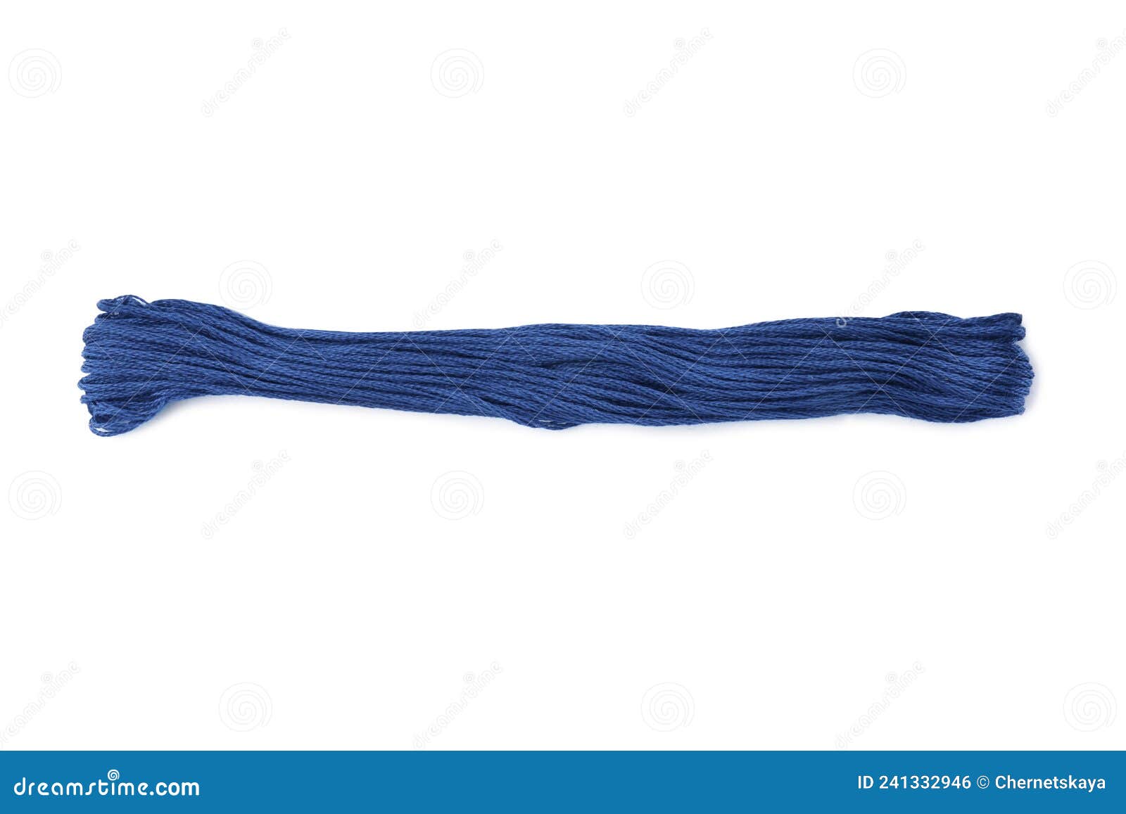 Bright Blue Embroidery Thread on White Background Stock Photo - Image ...