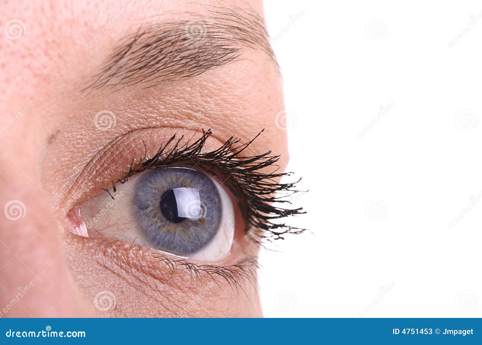 Bright Blue Eye stock image. Image of glare, care, inspiration - 4751453
