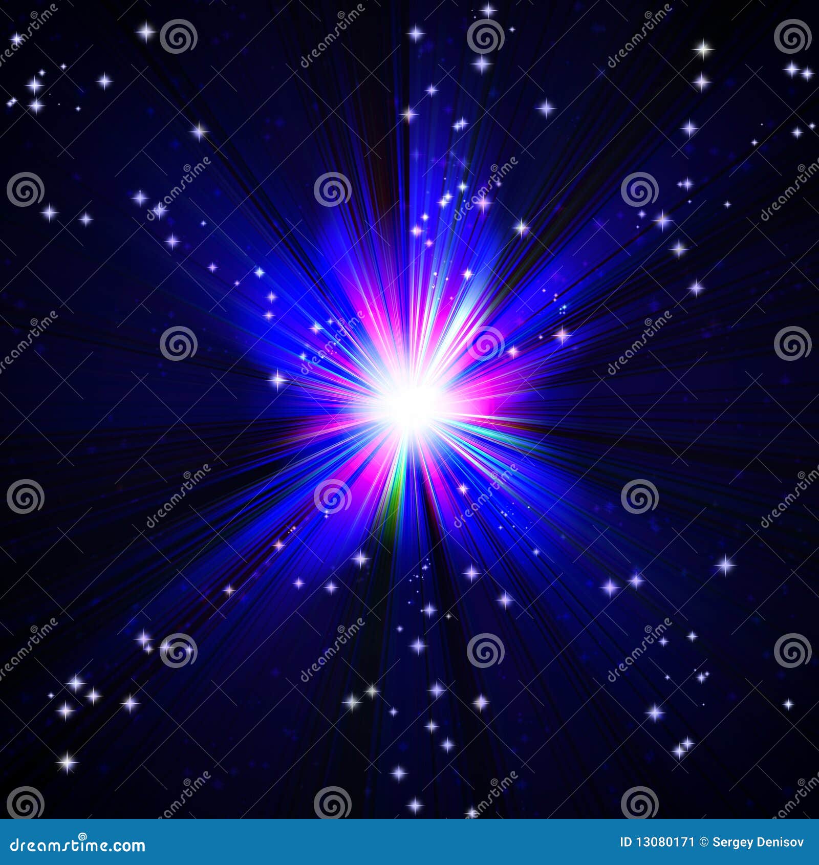 Bright blue flash stock illustration. Illustration of power - 13080171