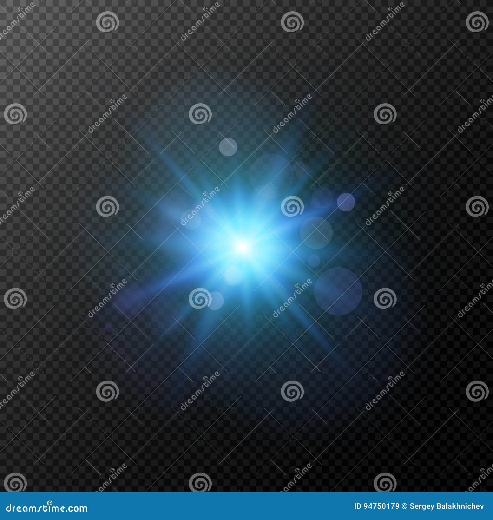 A Bright Blue Flash Isolated on a Transparent Background. Flash ...