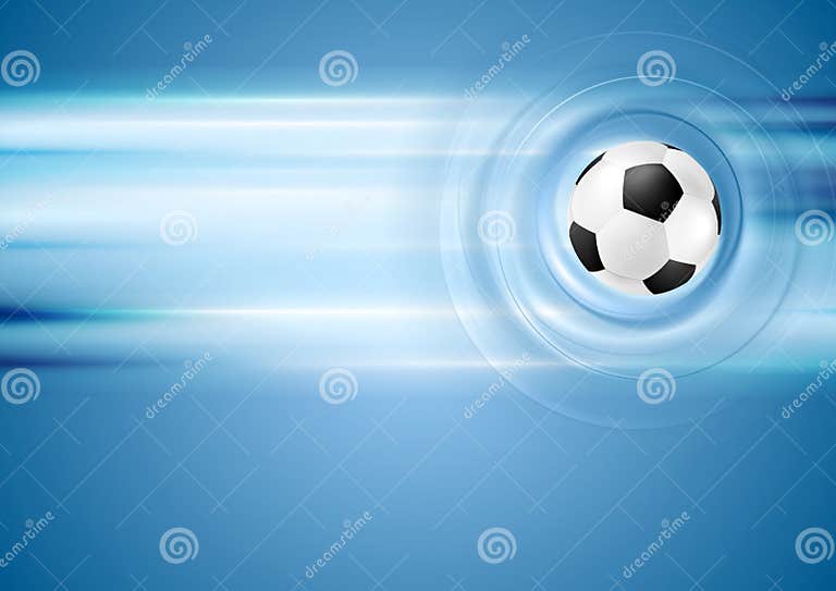 Bright Blue Football Background Stock Vector - Illustration of bend ...