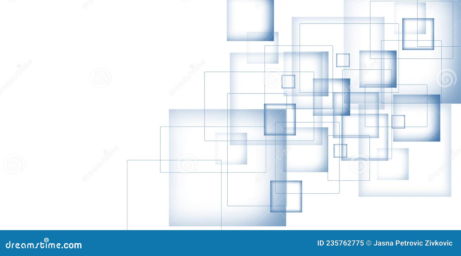 Bright Blue Geometric Modern Design Template Stock Illustration ...