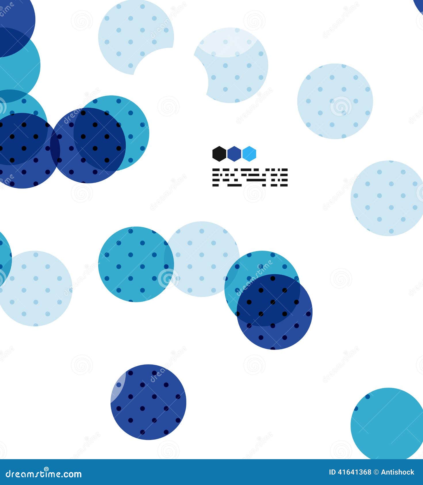 Bright Blue Geometric Modern Design Template Stock Vector ...