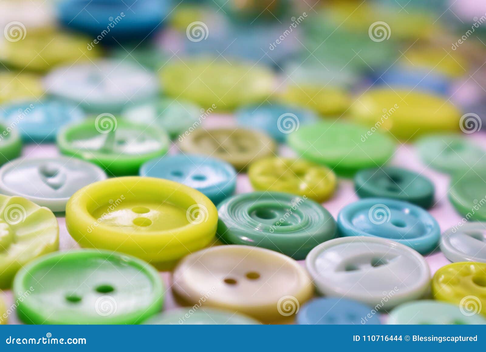 Bright Blue-green Sewing Buttons Stock Photo - Image of sewing, colored ...