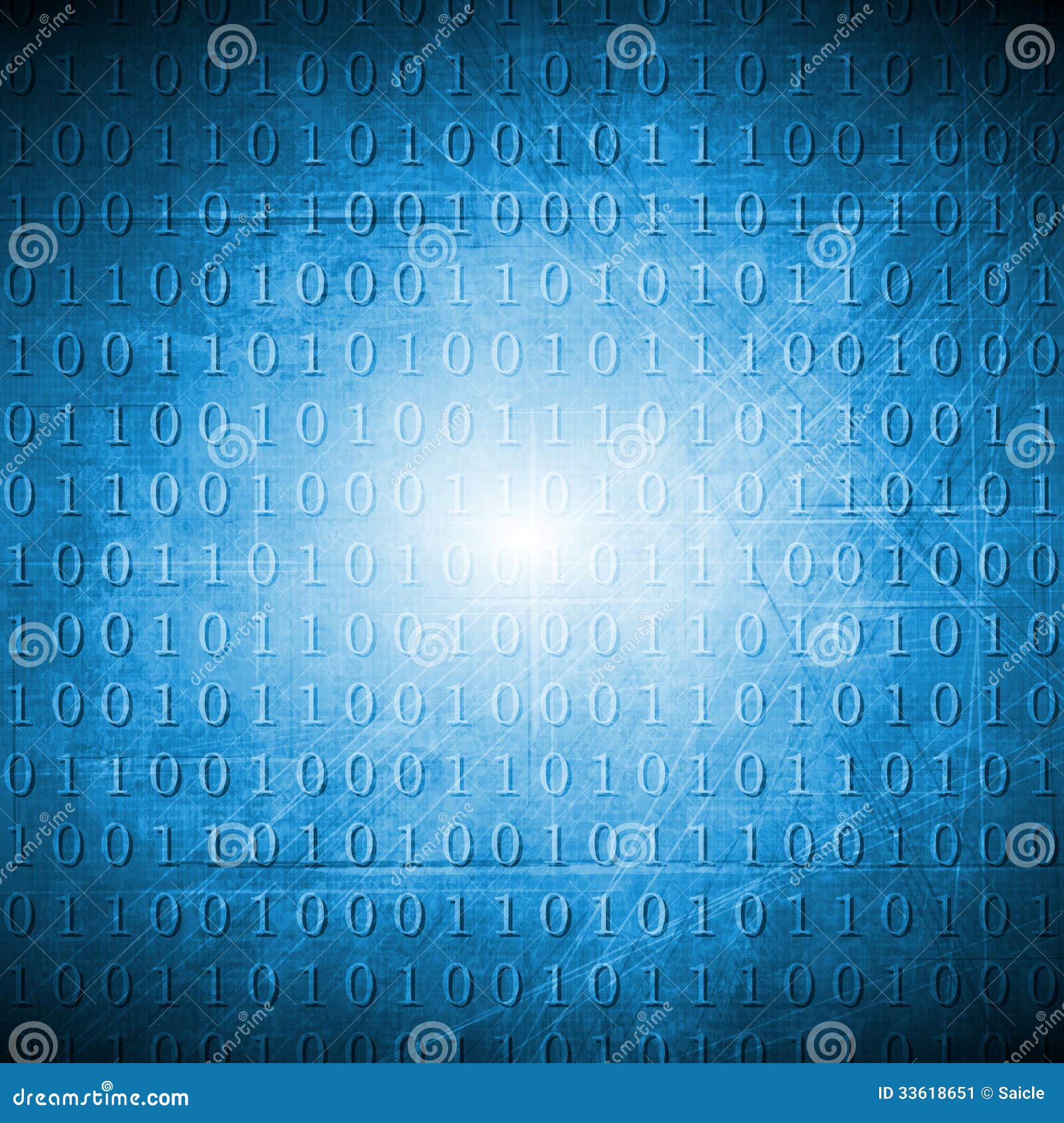 Bright Blue Hi-tech Grunge Background Stock Vector - Illustration of ...