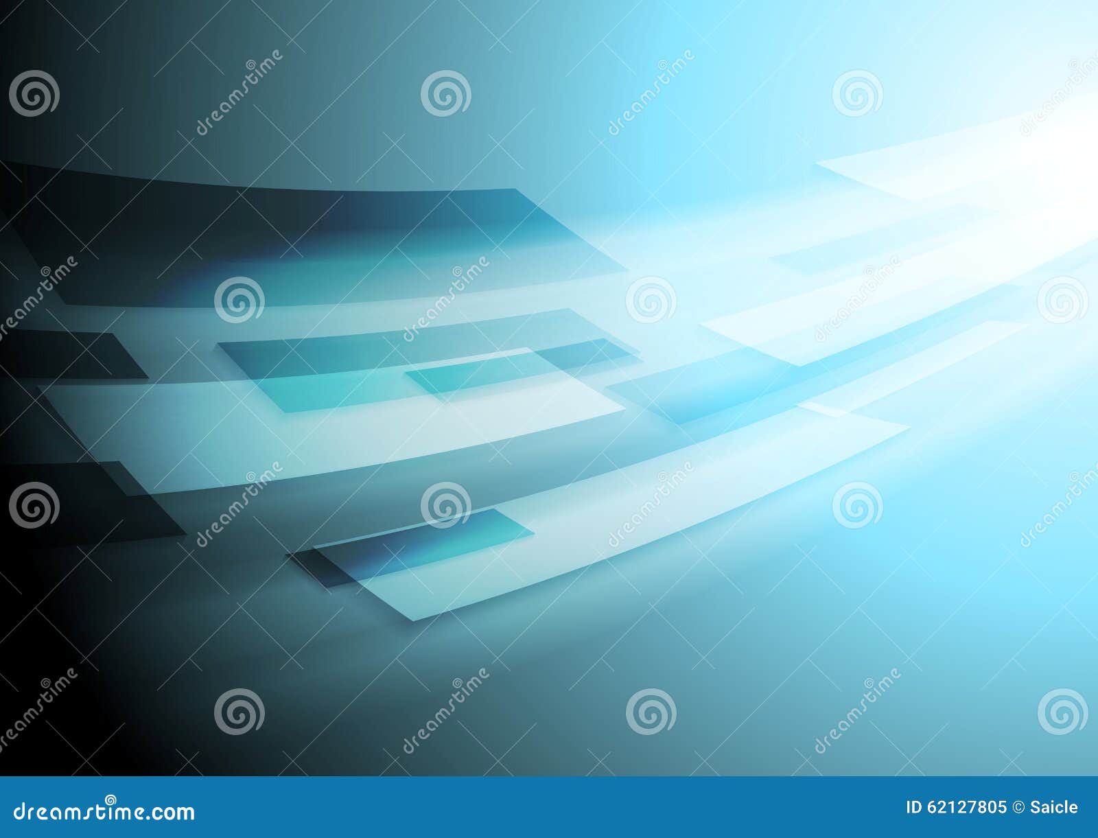 Bright Blue Hi-tech Vector Motion Image Background Stock Illustration ...