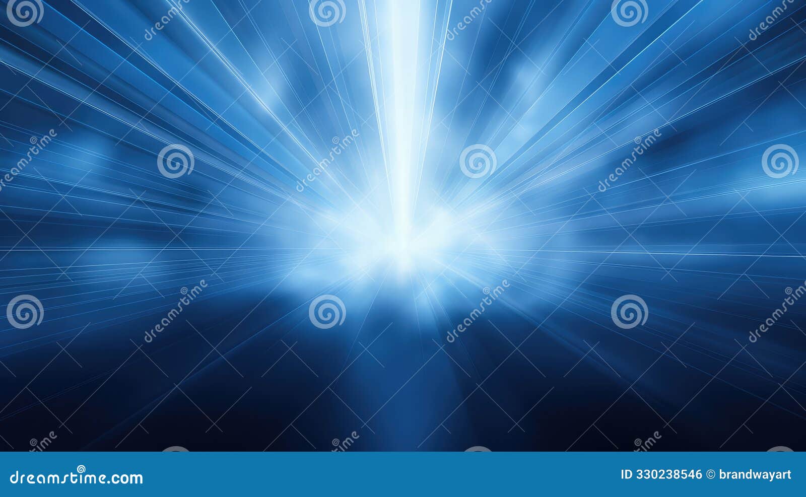 Vivid Blue Light Rays Stretching Across a Dark Background Stock ...