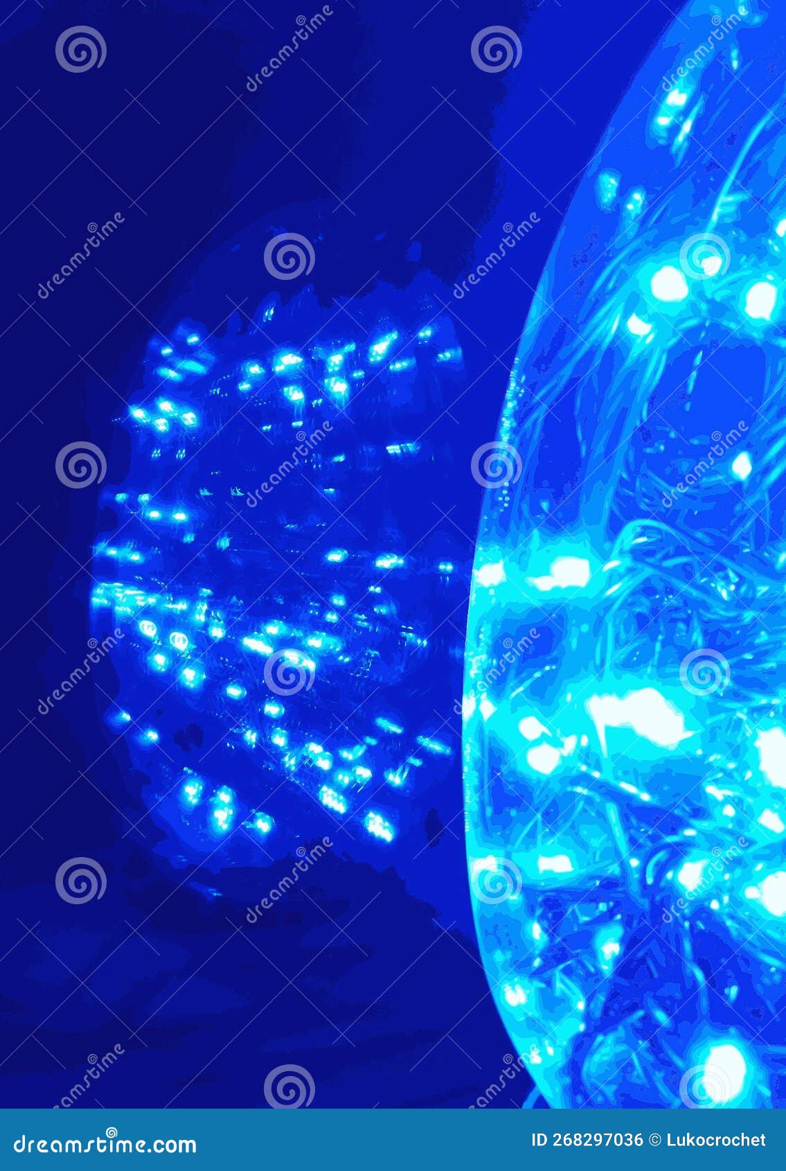 Bright Blue Lights Reflection Stock Vector - Illustration of fizzy ...