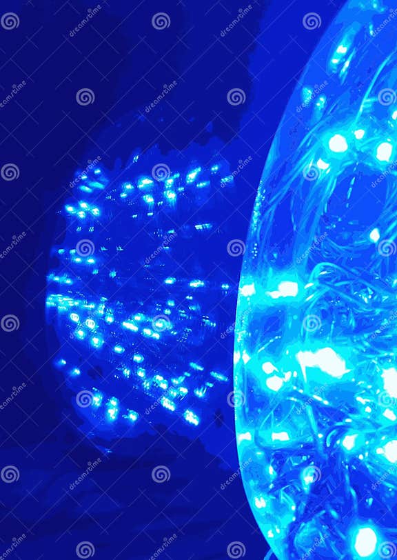Bright Blue Lights Reflection Stock Vector - Illustration of fizzy ...