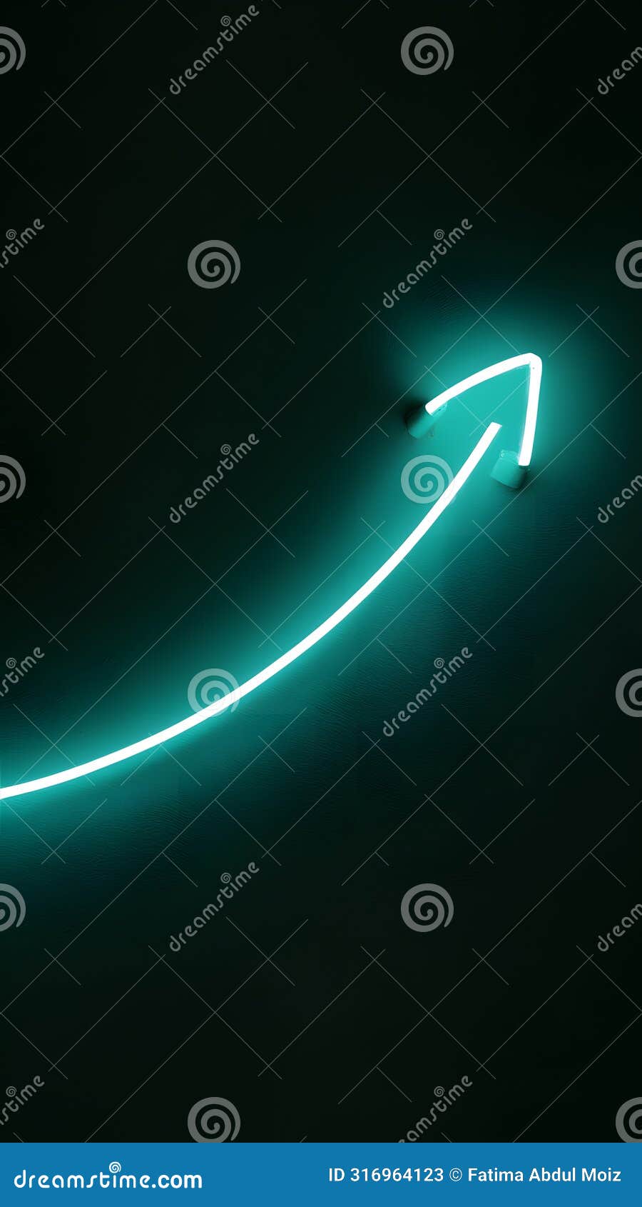 Bright Blue Line Symbolizing Growth or Progress Against Dark Background ...