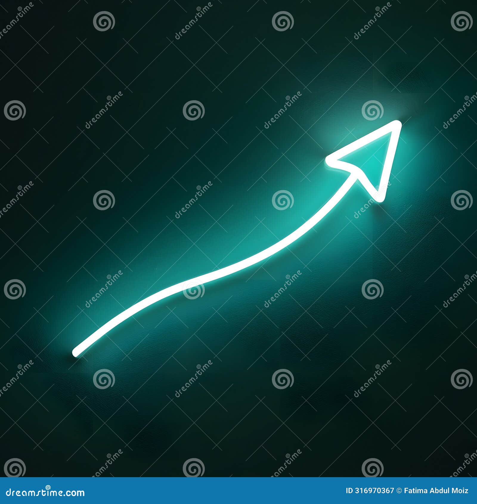 Bright Blue Line Symbolizing Growth or Progress Against Dark Background ...
