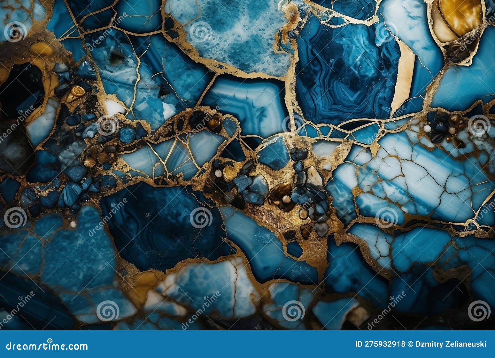 Bright Blue Marble Tile, Material Texture. Generative AI. Stock Photo ...