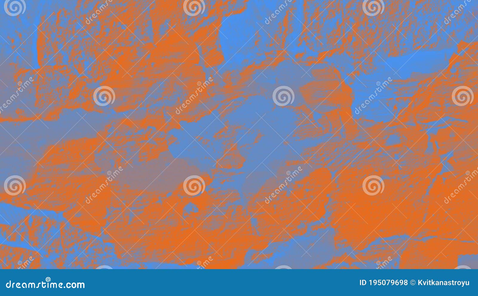 Bright Blue and Orange Abstract Panorama Background, Texture Surface ...