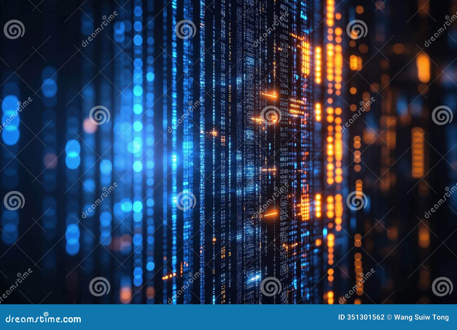 Visual Representation of Digital Data Flow in a High-tech Environment ...